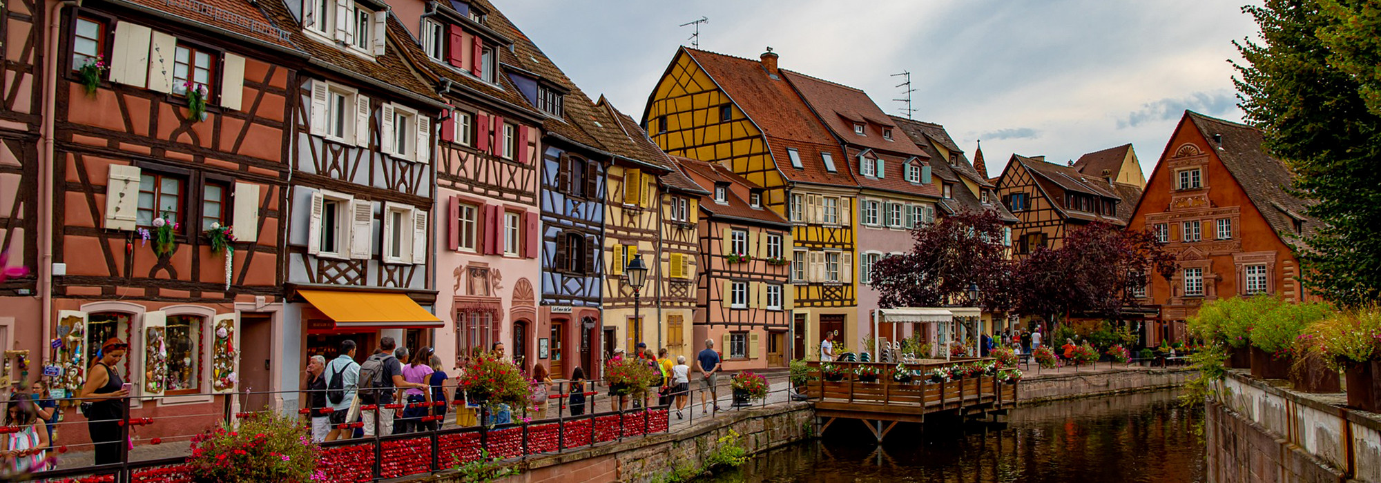 France Alsace Colmar Wandbild | Altstadt Von Colmar Bei Nacht